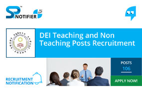 DEI Teaching and Non Teaching Posts Recruitment