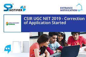 CSIR UGC NET 2019 - Correction of Application Started