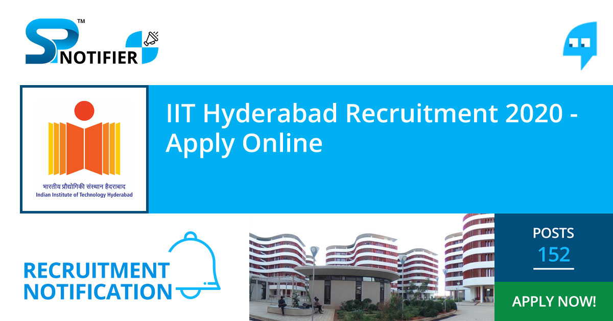 IIT Hyderabad Recruitment 2020 | Apply Online