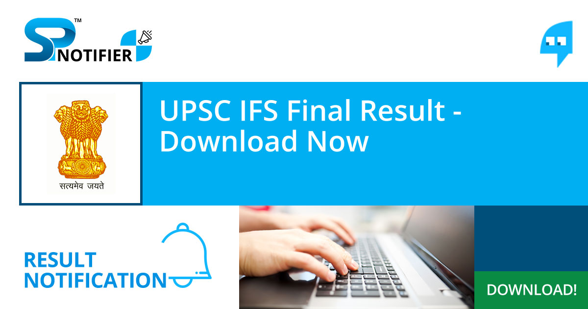 UPSC IFS Final Result | Download Now