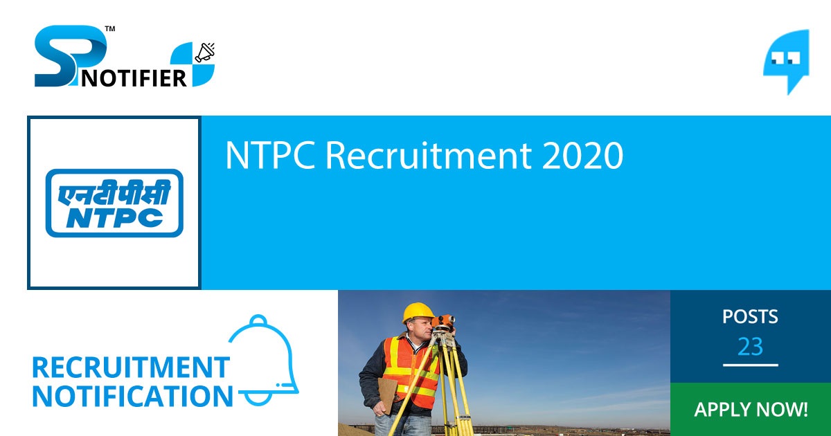 NTPC Recruitment 2020 | Apply Online